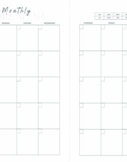 Half-Letter (5.5″ × 8.5″) Planner Printables — Free PDF Downloads ...